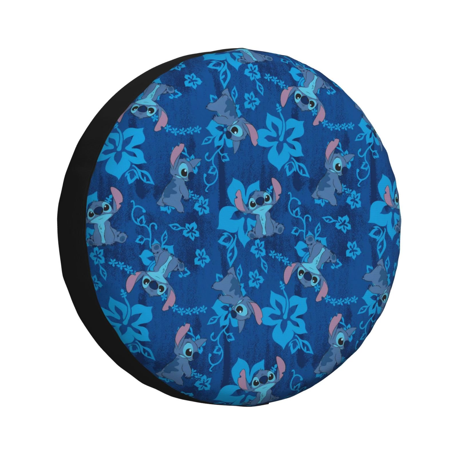 Stitch Spare Tire Cover DN All Stitch Poses Hibiscus Flower Pattern Ti ...