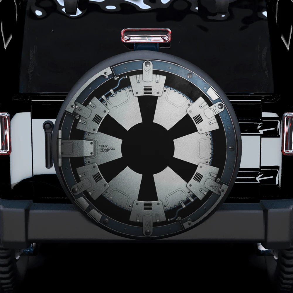 SW Spare Tire Cover SW Mechanical Symbol Tire Covers Gray – Unifinz