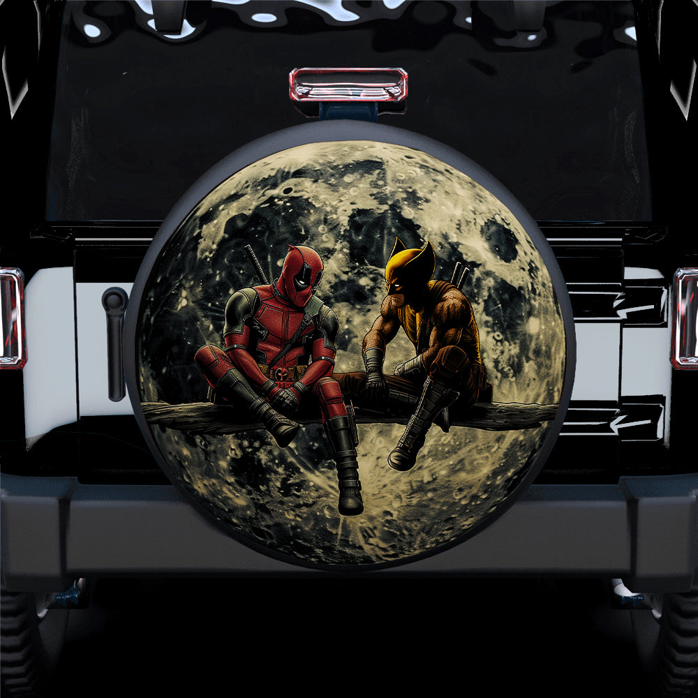 Deadpool Spare Tire Cover MV Deadpool Wolverine Talking Under The Moon ...
