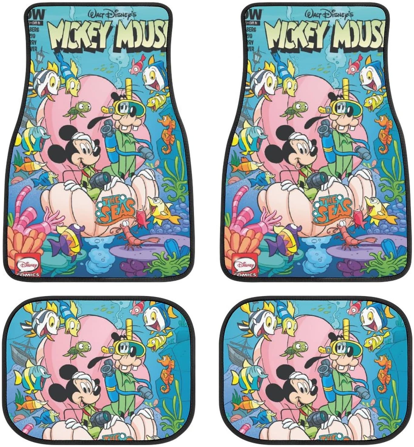 DN Car Mats MM Goofy Under The Sea Car Floor Mats Colorful – Unifinz