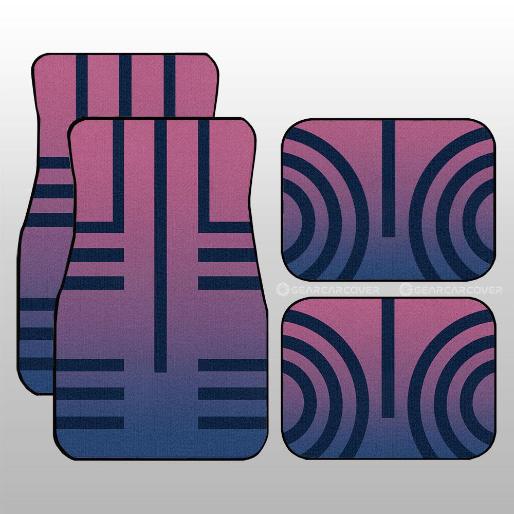 Demon Slayer Car Mats Akaza Uniform Car Floor Mats Demon Slayer Car Fl ...