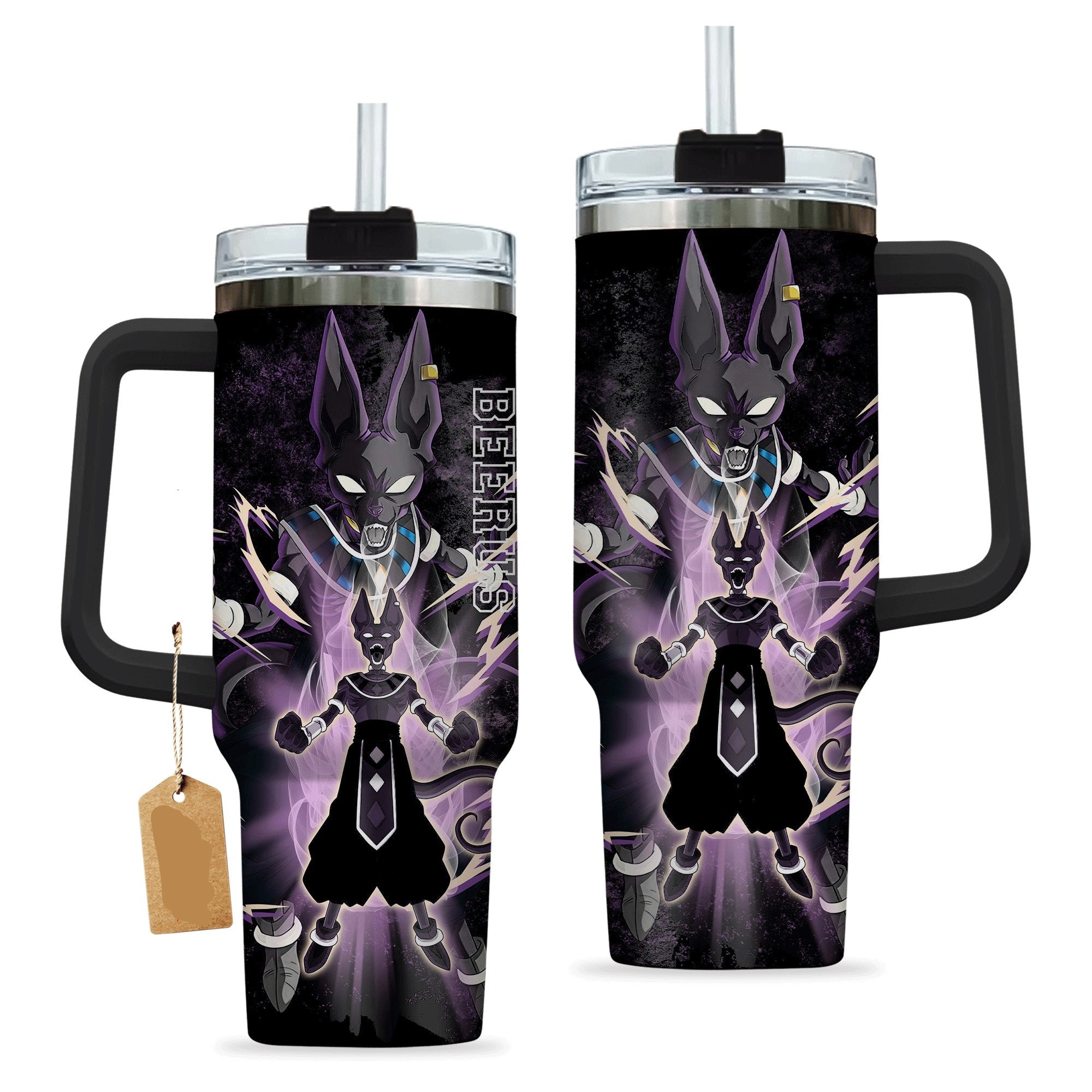 Dragon Ball 40 Oz Tumbler Dragon Ball Beerus Graphic Tumbler 40 Oz Bla ...