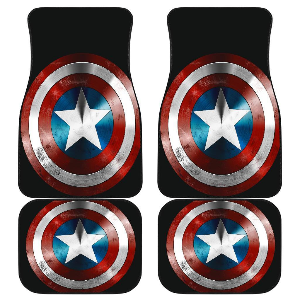 MV Car Floor Mats MV Captain America Shield Graphic Car Mats – Unifinz