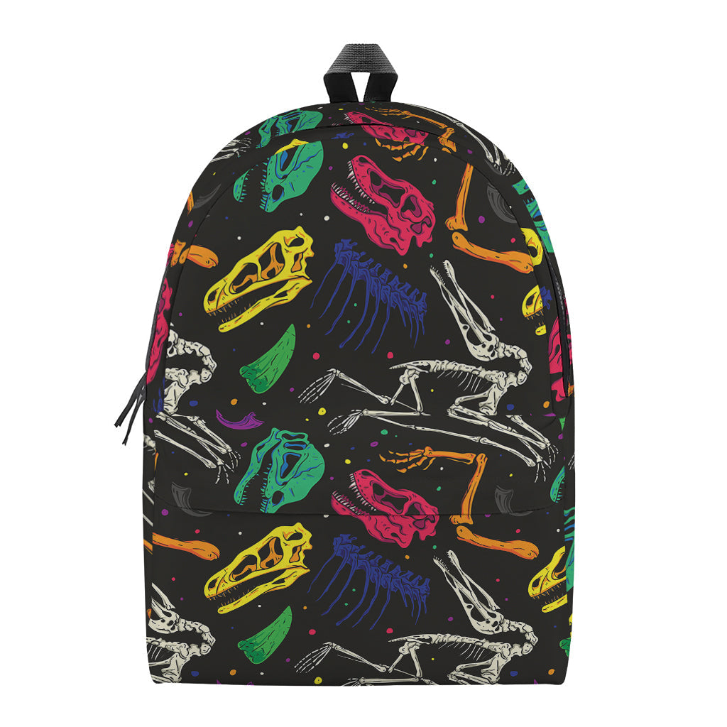 Dinosaur Backpack Dinosaur Fossil Parts Pattern Backpacks Colorful ...