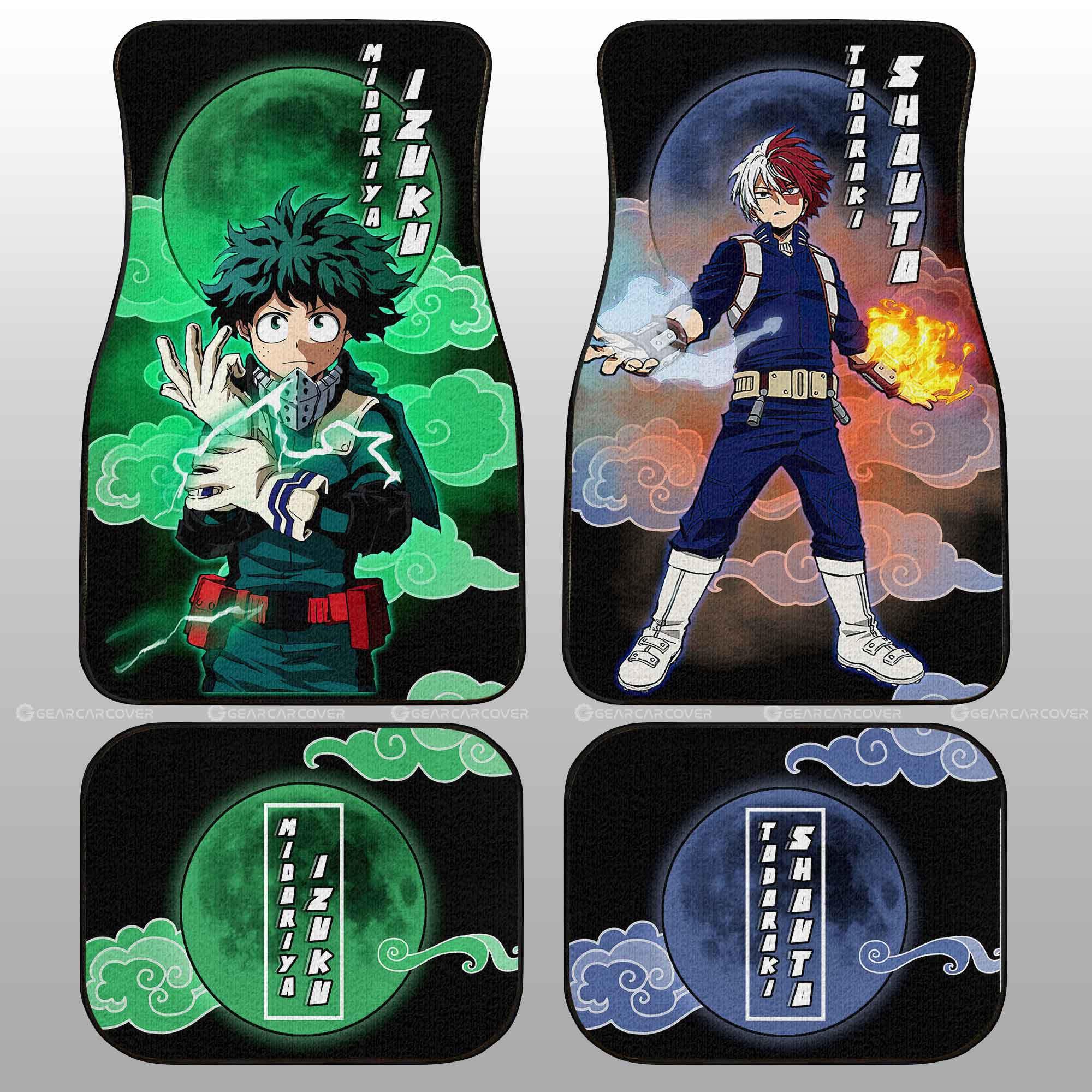 My Hero Academia Car Mats Deku And Shouto Car Floor Mats – Unifinz