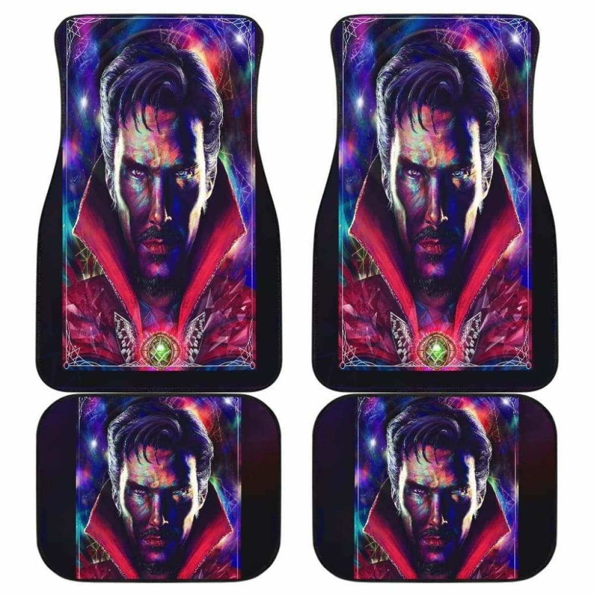 MV Car Floor Mats MV Doctor Strange With Powerful Time Stone Art Car M ...