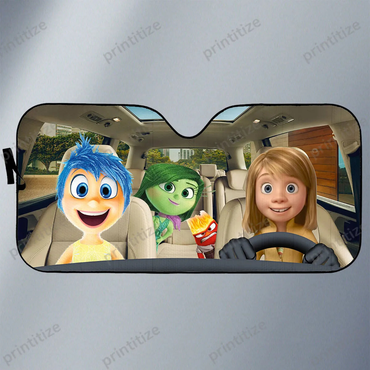 Inside Out Car Sun Shade Inside Out Riley Driving Winshield Sun Shade ...