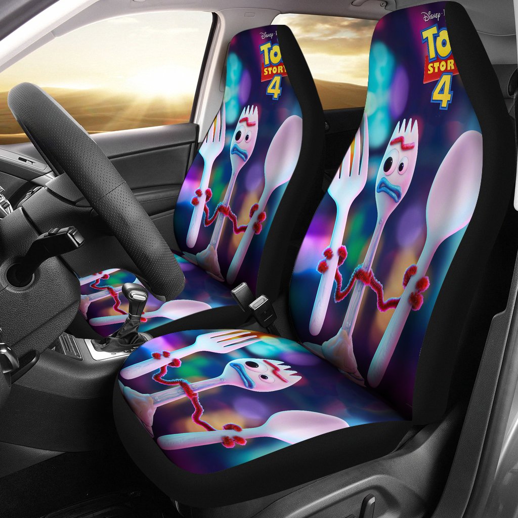 Toy Story Car Seat Covers Toy Story 4 Forky Character Seat Covers Colo ...