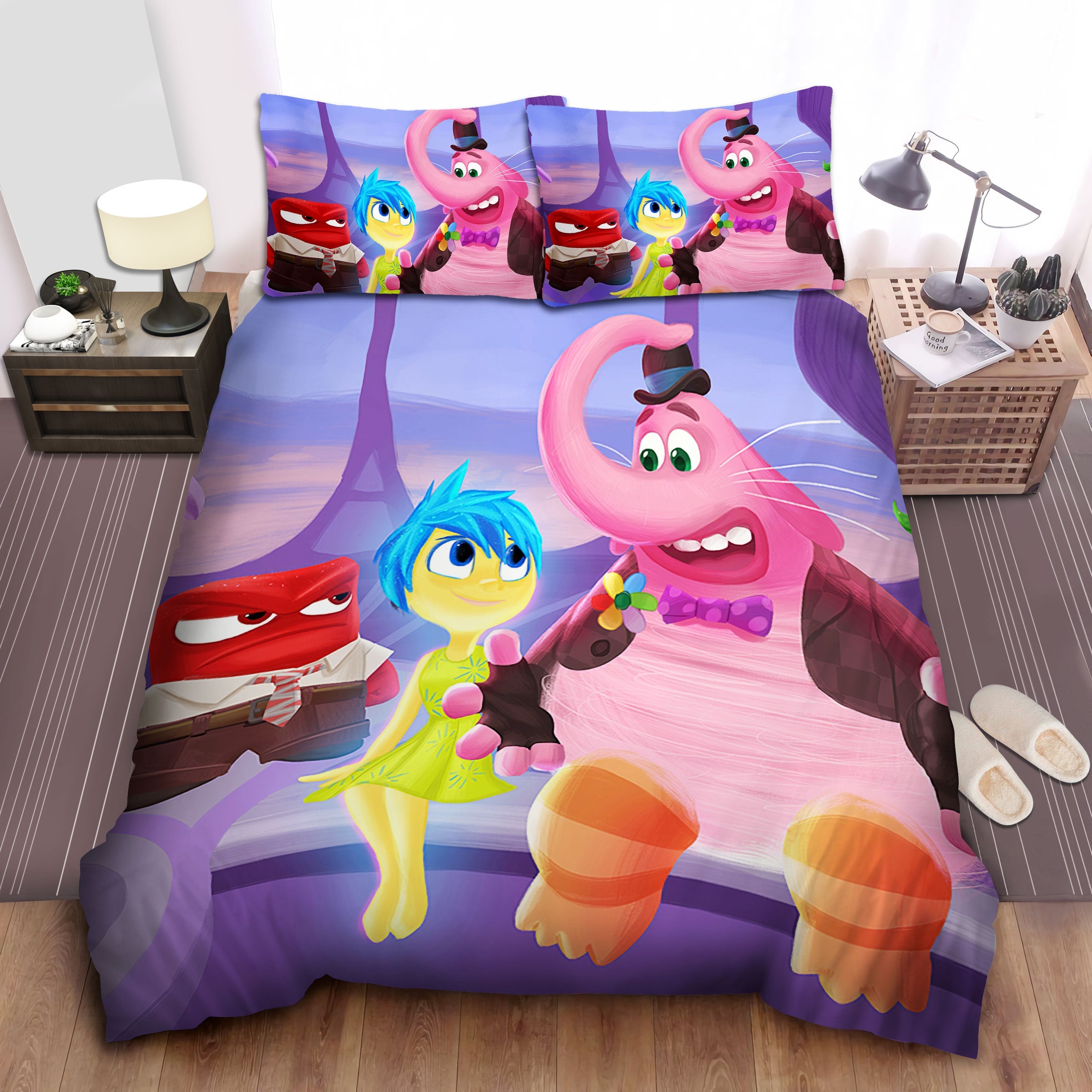 Inside Out Bedding Set DN Emotions Of Riley And Bing Bong Duvet Covers ...