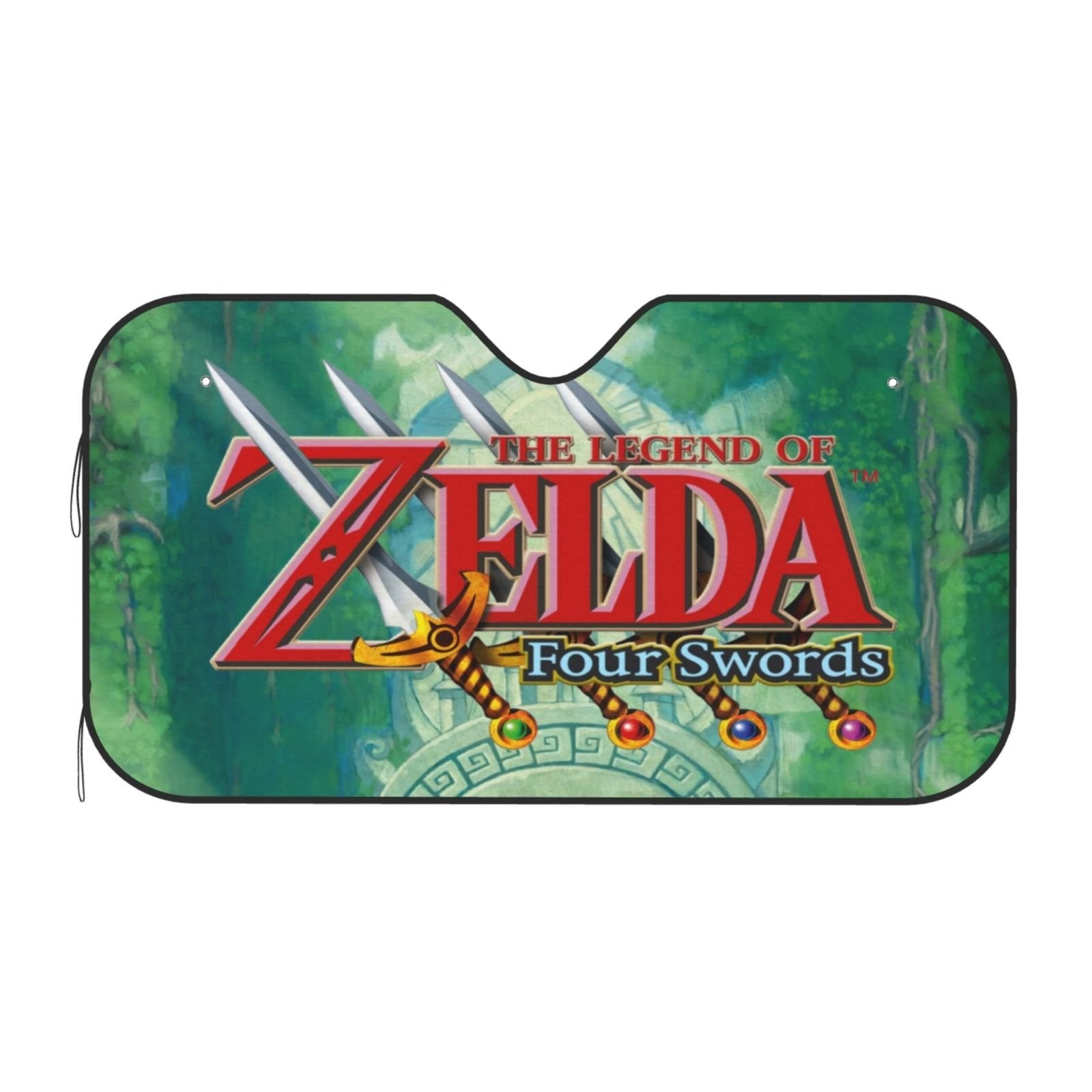 Legend Of Zelda Car Sun Shade Legend Of Zelda Four Swords Winshield Su ...