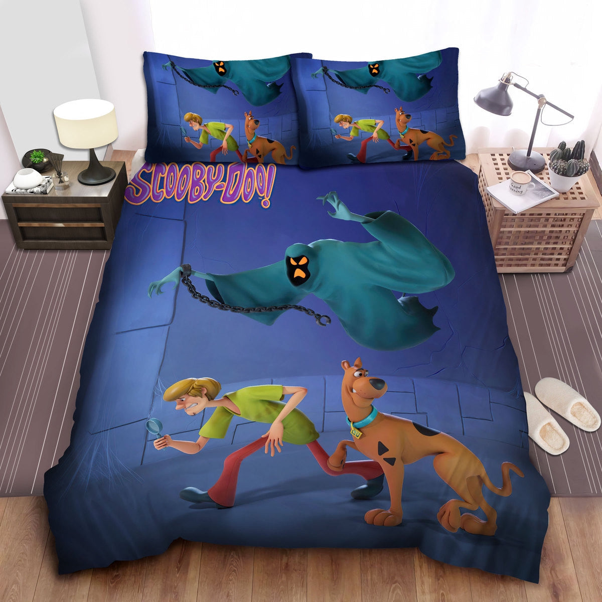 Scooby-Doo Bedding Set Scooby-Doo The Ghost Above You Duvet Covers Blu ...