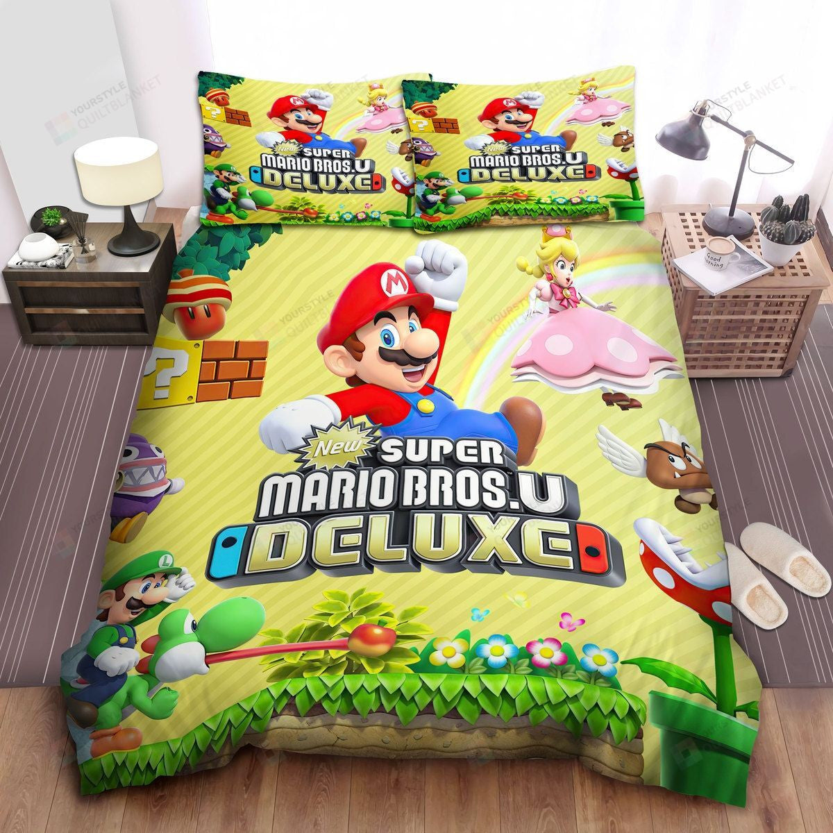 Mario Bedding Set Super Mario Bros U Deluxe Poster Duvet Covers Colorf ...