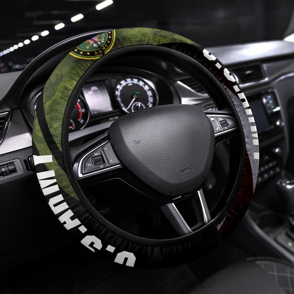 Veteran Steering Wheel Cover US Army Symbol Graphic Driving Wheel Cove ...
