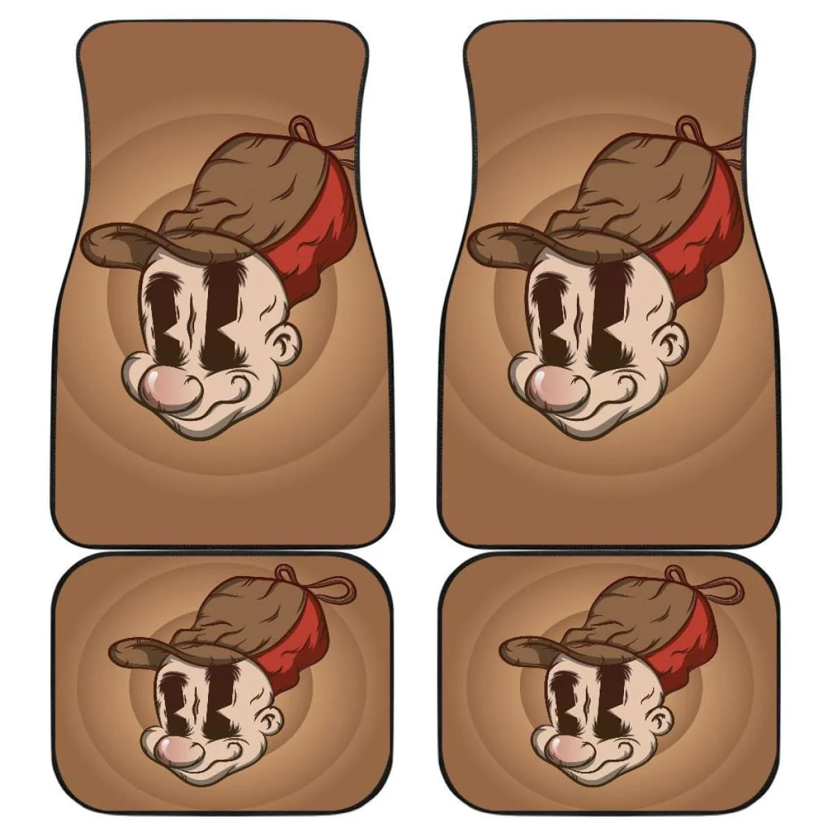 Looney Tunes Car Floor Mats Looney Tunes Weird Face Elmer Fudd Car Mat ...