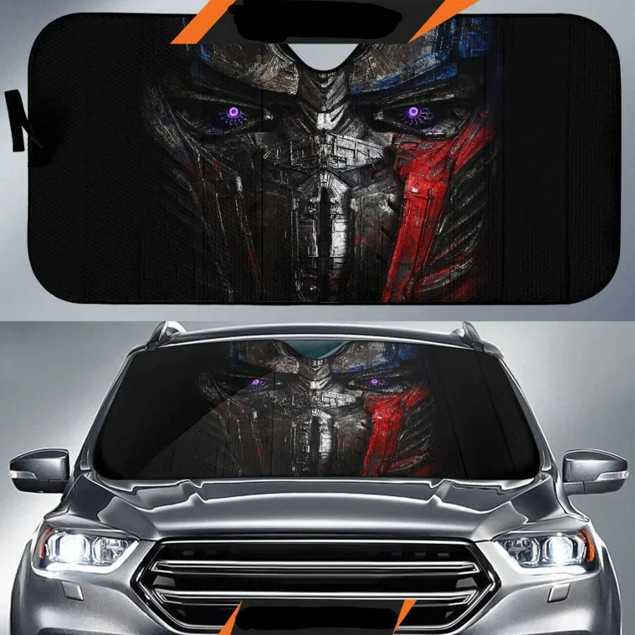 Transformer Car Sun Shade Optimus Prime Transformers Face Winshield Su ...