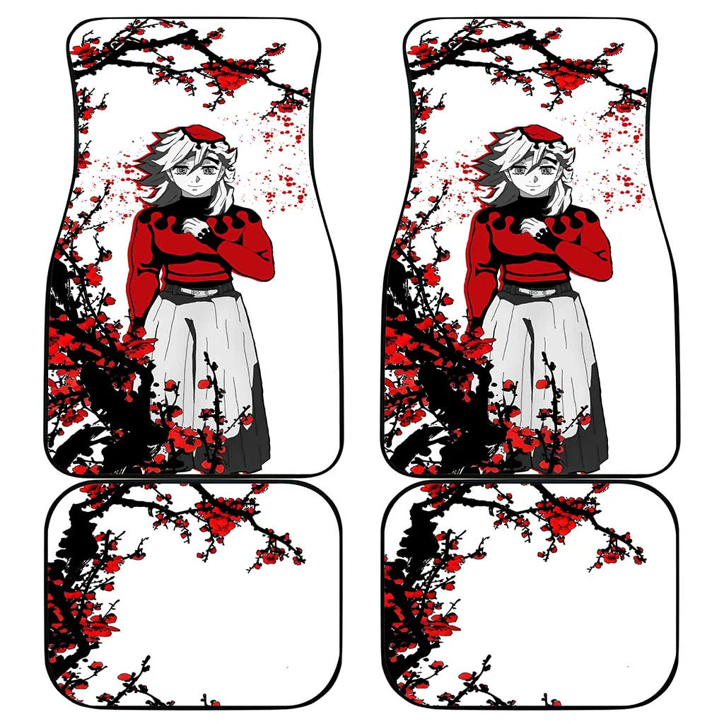 Demon Slayer Car Mats Douma Cherry Blossom Tree Demon Slayer Car Floor ...