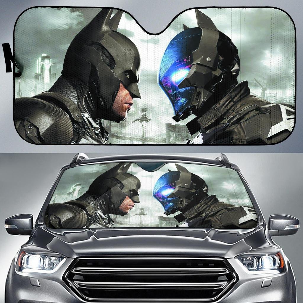 Unifinz DC Windshield Shade Batman Robot Car Sun Shade DC Car Sun Shad