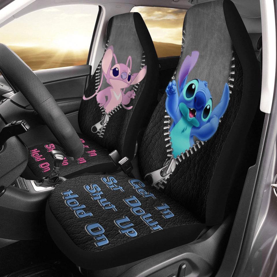 Stitch Car Seat Covers Stitch Angel Get In Sit Down Seat Covers – Unifinz
