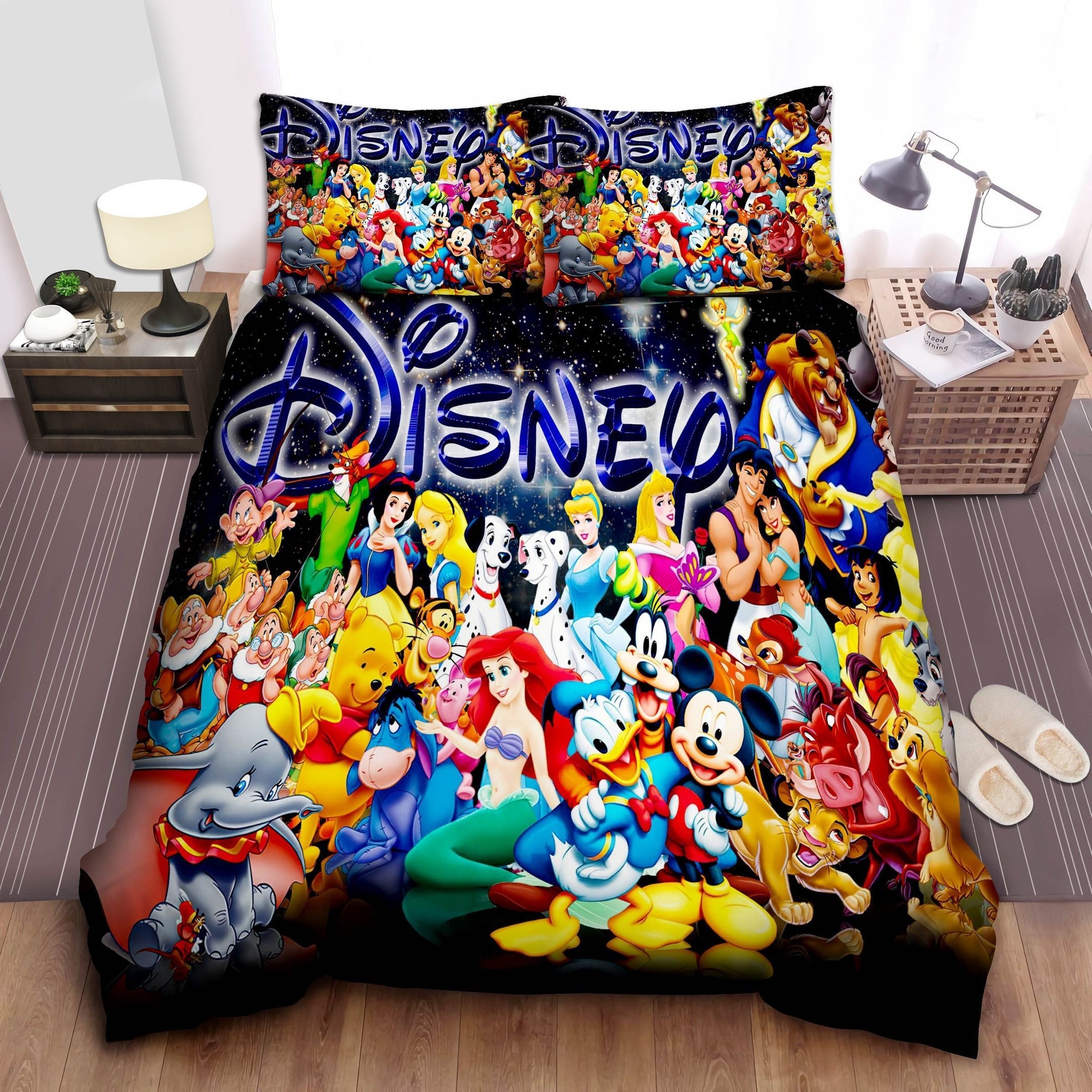 DN Bedding Set DN Cartoon Characters Graphic Duvet Covers Colorful Uni ...