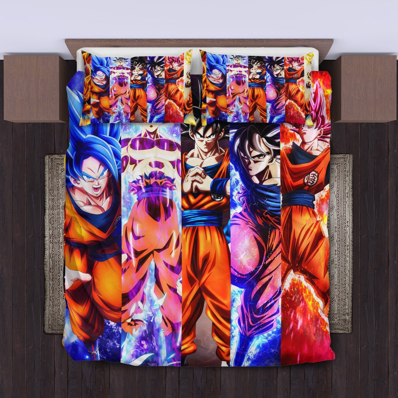Dragon Ball Bedding Set Dragon Ball Son Goku Different Levels Duvet Co ...