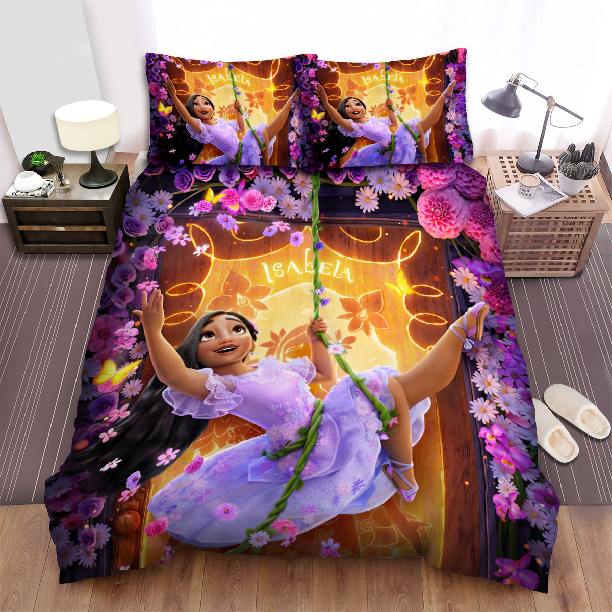 Encanto Bedding Set DN Isabela Madrigal’s Magic Door Duvet Covers Pink ...