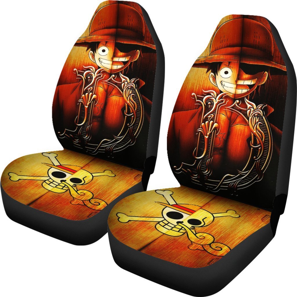 One Piece Car Seat Covers Monkey D Luffy Skeleton Seat Covers – Unifinz