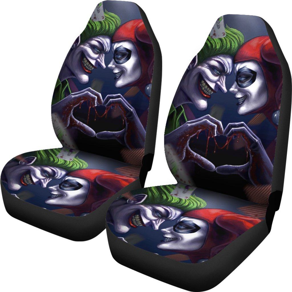 Joker Harley Quinn Car Seat Covers Joker And Harley Quinn Graphic Seat ...