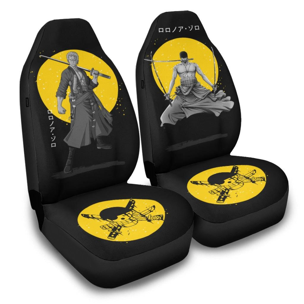 One Piece Car Seat Covers Roronoa Zoro Japanese Style Seat Covers – Unifinz