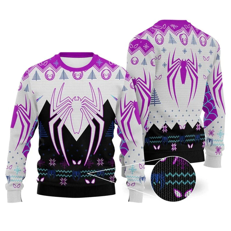Spiderman Sweatshirt Spiderman Ghost Spider Sweatshirt White Pink Unis ...