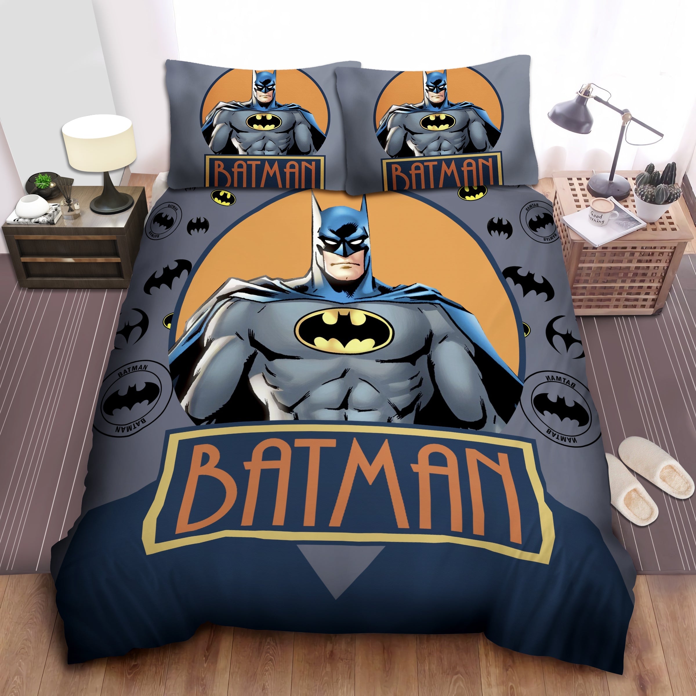 Batman Bedding Set DC The Dark Knight Rises Batman Duvet Covers Gray U ...
