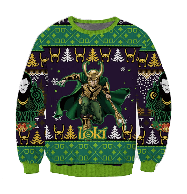 Loki Sweatshirt MV Loki Laufeyson I Do What I Want Sweatshirt Green Un ...