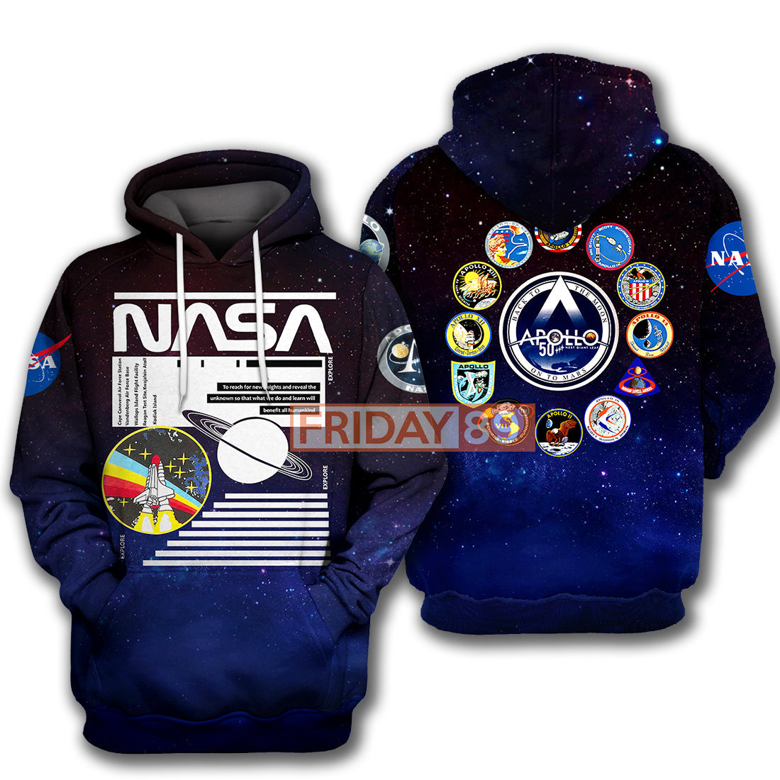 NASA Hoodie National Space Apollo T-shirt Amazing NASA Shirt – Unifinz