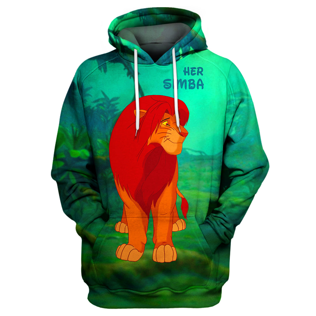 DN LK Hoodie Her Simba T shirt Couple Simba Nala Tee DN LK Shirt – Unifinz