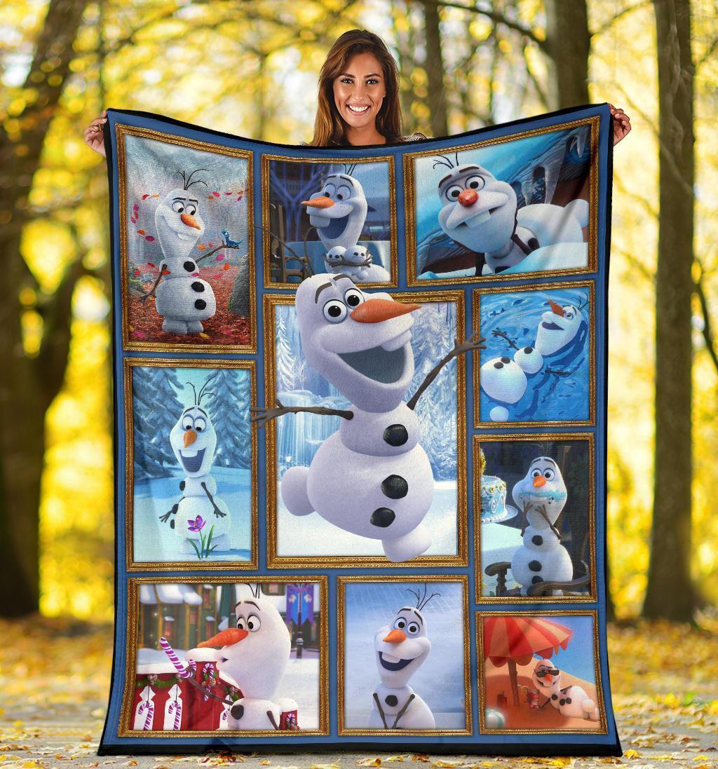 Unifinz DN Blanket Frozen Blanket Olaf Cute Moments Blanket